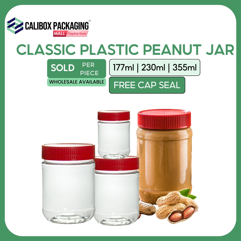 Calibox Packaging Classic Peanut Butter Jar Free Seal 50pcs | Shopee ...