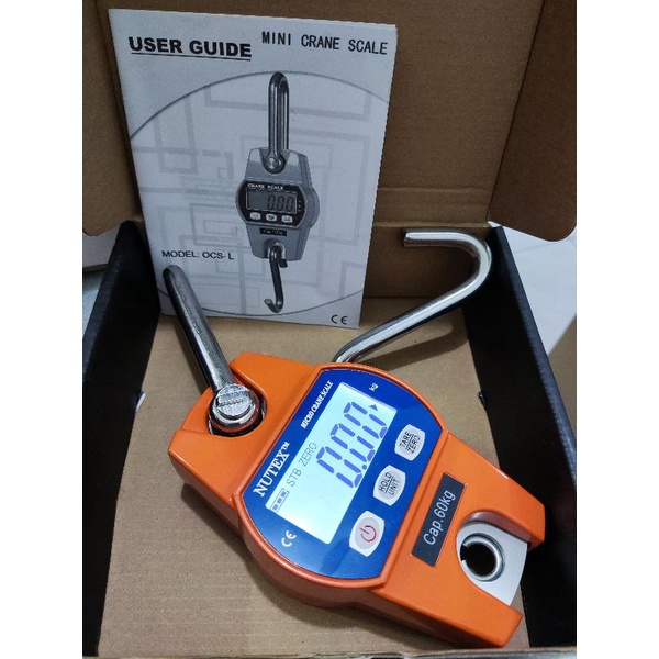 NUTEX MINI CRANE SCALE CAP.60KG CAPACITY -20G DIVISION | Shopee Philippines