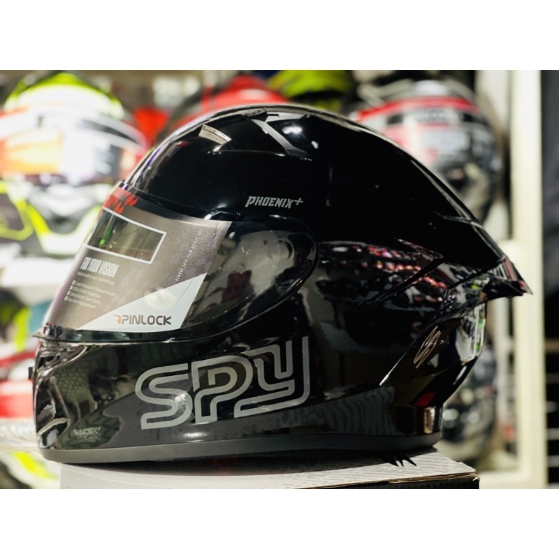 SPYDER PHOENIX+ Full- Face Single Visor Helmet + Free Clear Visor ...