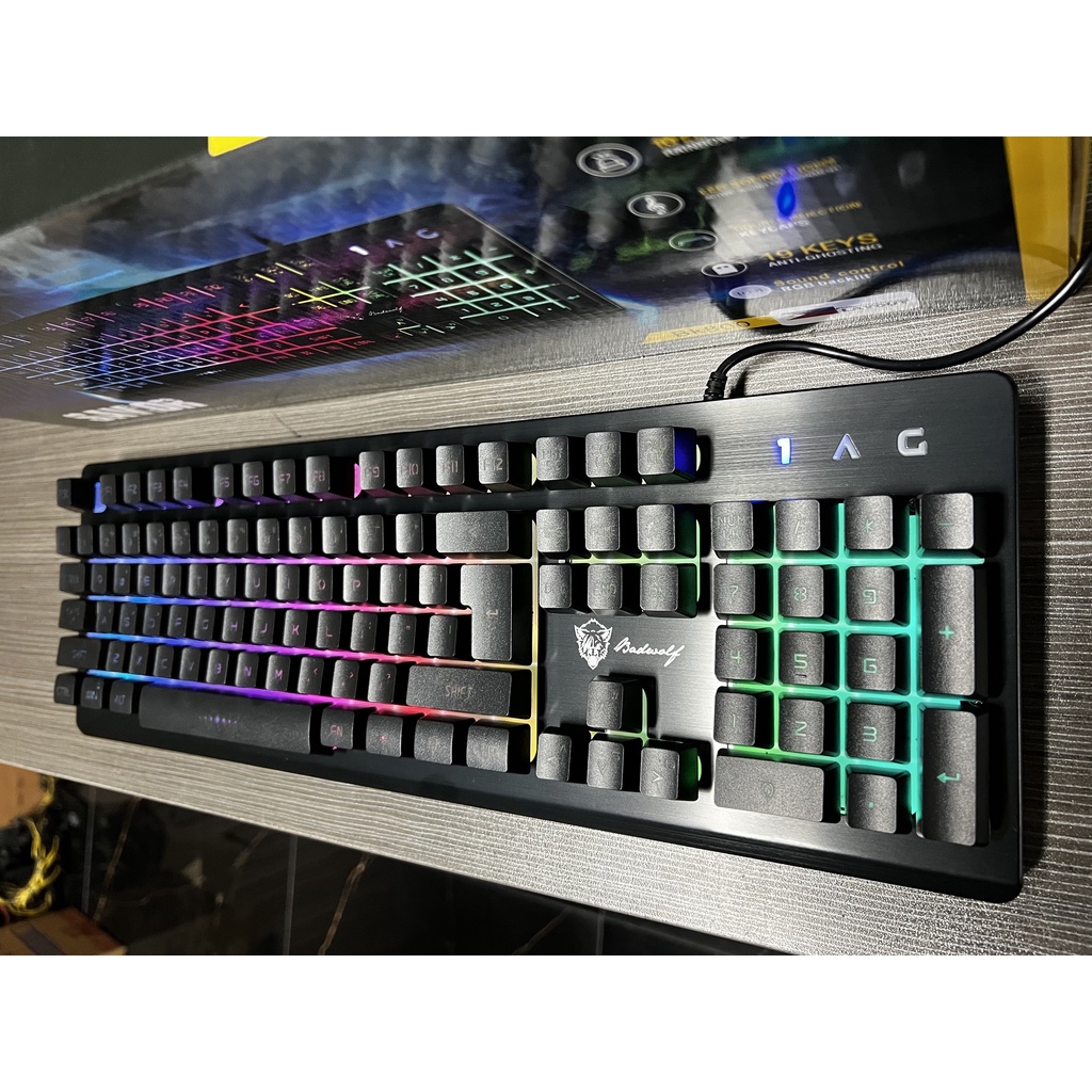 Badwolf Bk800 Savior Keyboard (Color: White/Pink) | Shopee Philippines