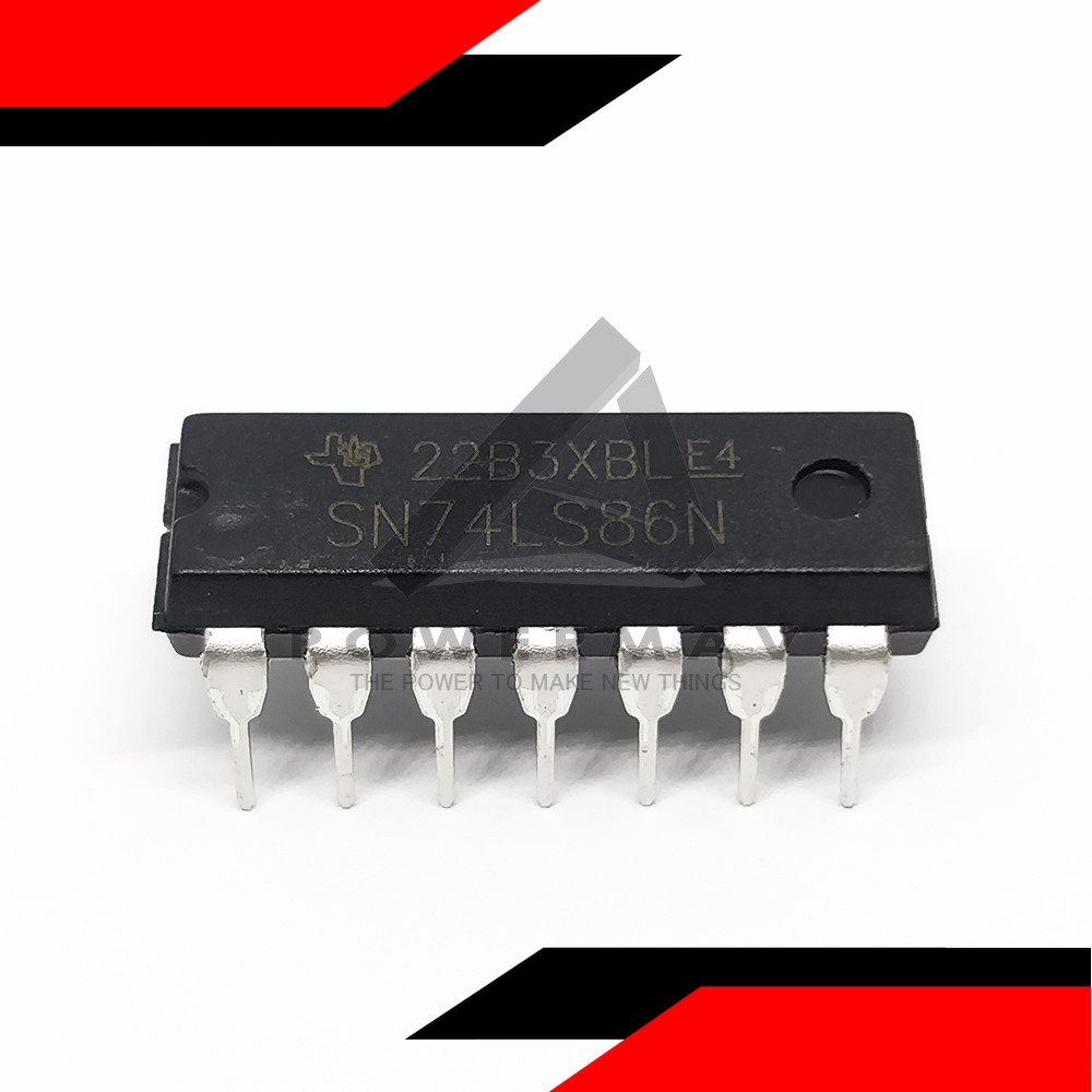 original 74ls86 xor dip ic 7486 sn74ls86n sn74ls86 X OR XOR Gate Quad ...