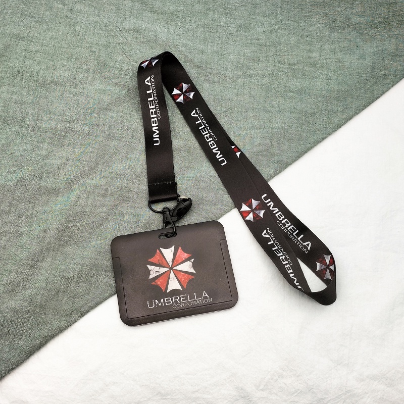 Horizontal Resident Evil Lanyard With ID Card Protector For ID Badge ...