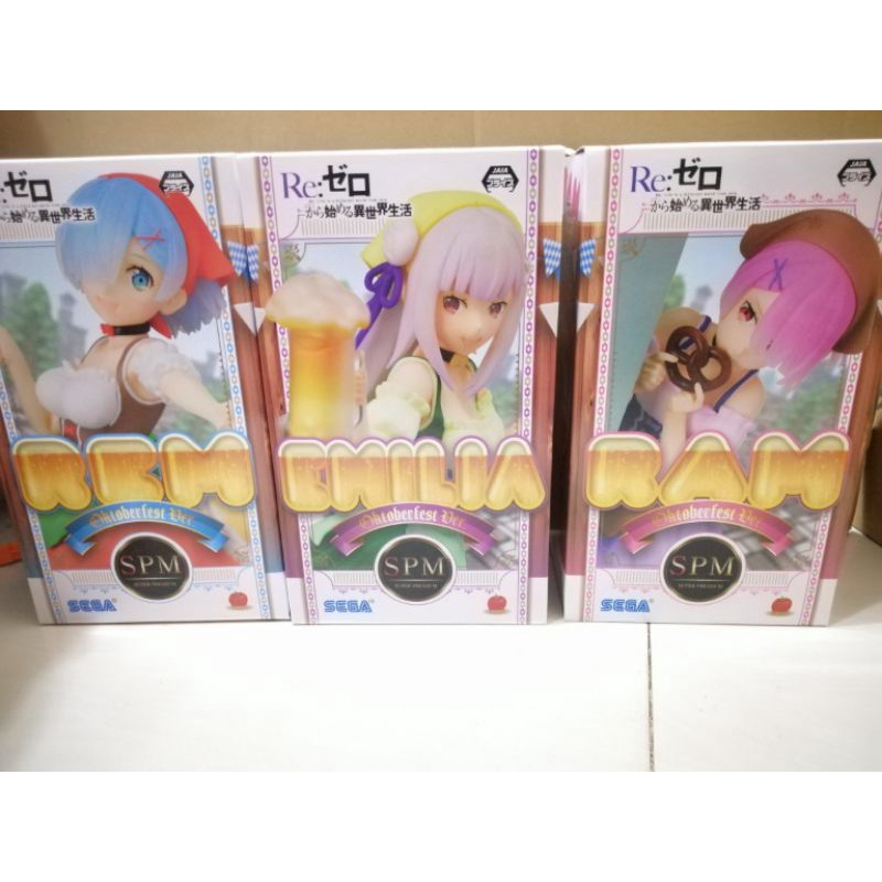 RE:ZERO SEGA SPM OCTOBERFEST VER. REM / RAM / EMILIA | Shopee Philippines