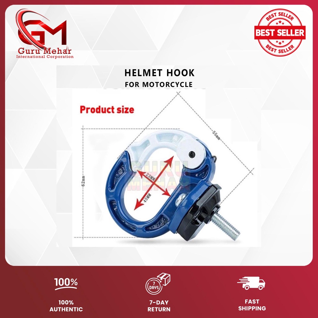 Universal Helmet Hook - Suited for all Motorcycle Helmets | Shopee ...