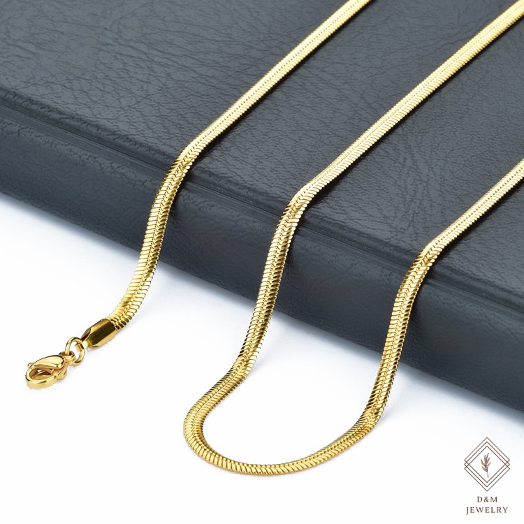 Stainless Steel Flat Snake bone necklace jewelery 18inches 20inches ...