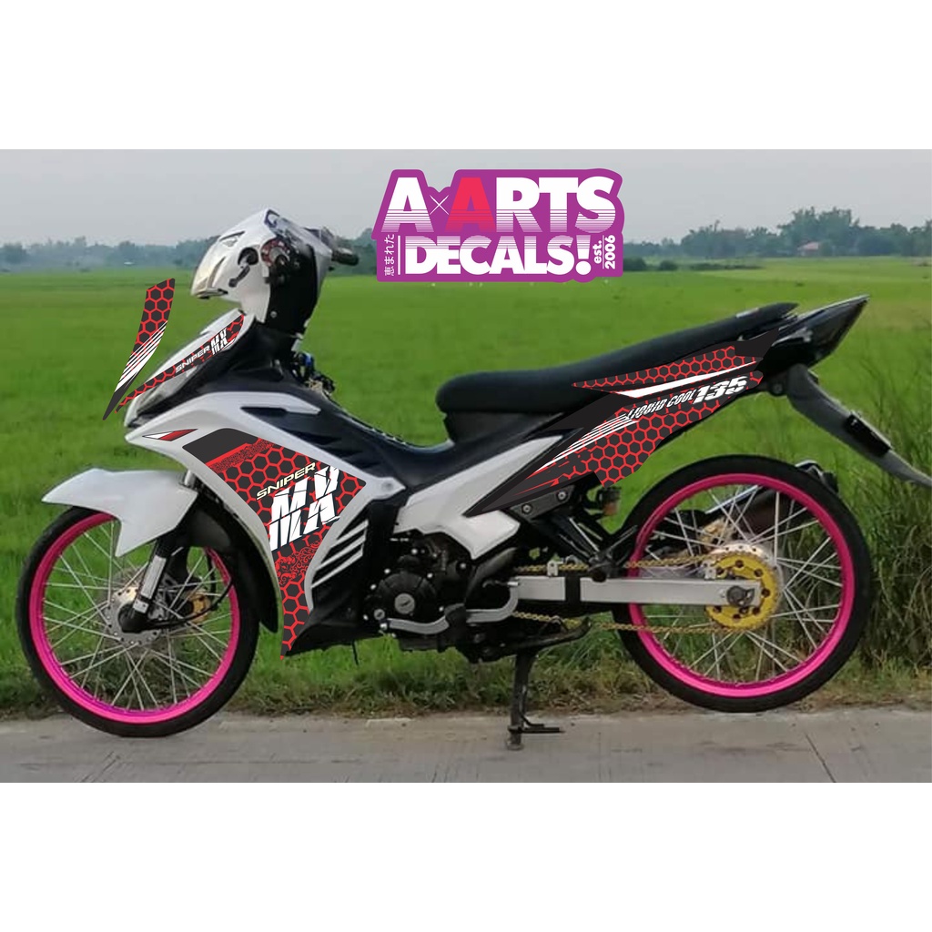 SNIPER MX 135 HONEYCOMB STICKER DECALS | Shopee Philippines