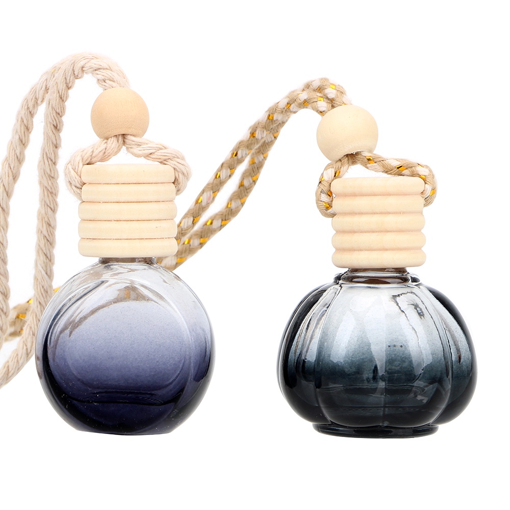 1x Hanging Air Freshener Fragrance Diffuser Empty Glass Bottle Car ...