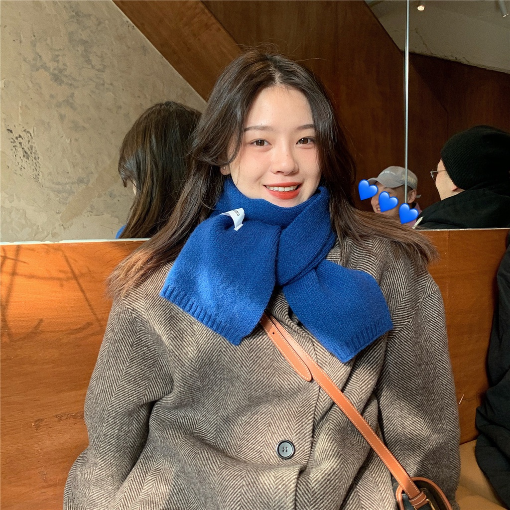 Winter Thick Scarf Unisex Pure Color Winter Neck Wrap Warm Scarfs ...