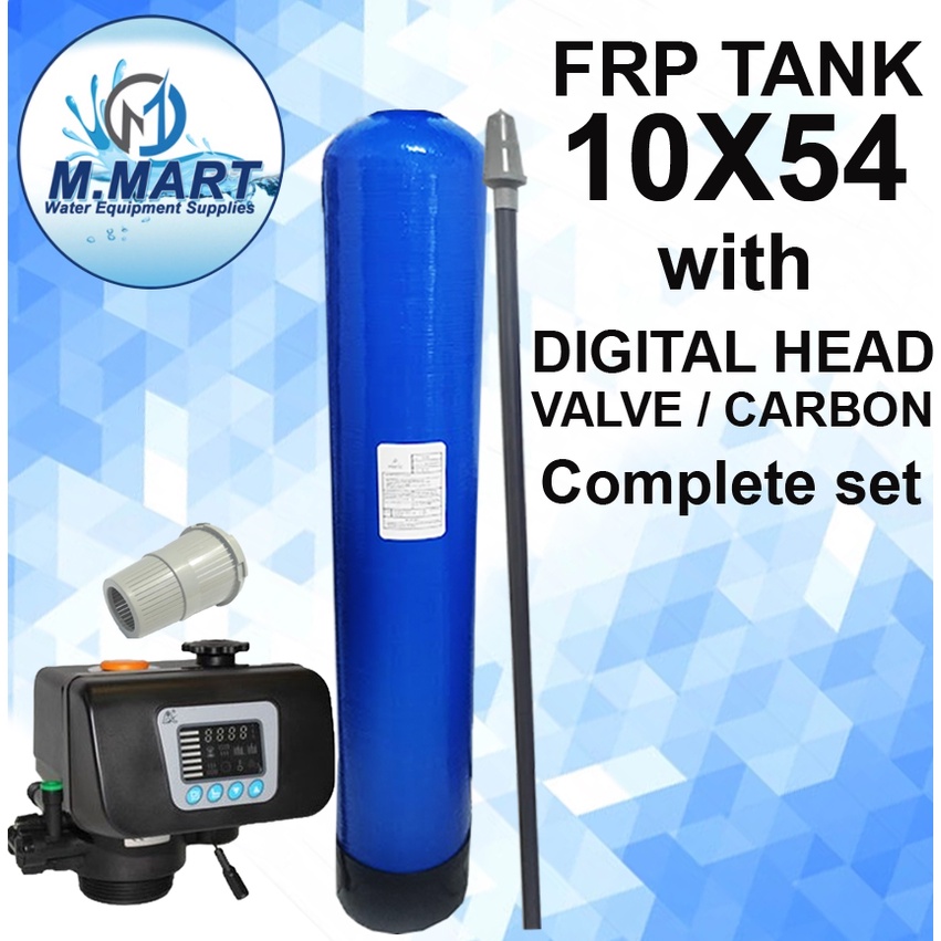 FRP TANK 10x54 With DIGITAL / AUTOMATIC head (softener or Valve ...