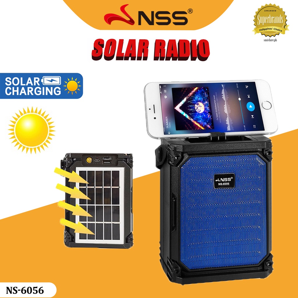 NSS Solar Radio Rechargeable Bluetooth Radio FM Radio USB/TF Multimedia ...