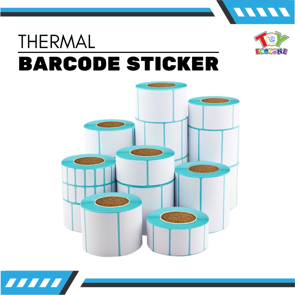 Barcode Sticker thermal sticker Direct Thermal Adhesive 40x46 70x50 ...