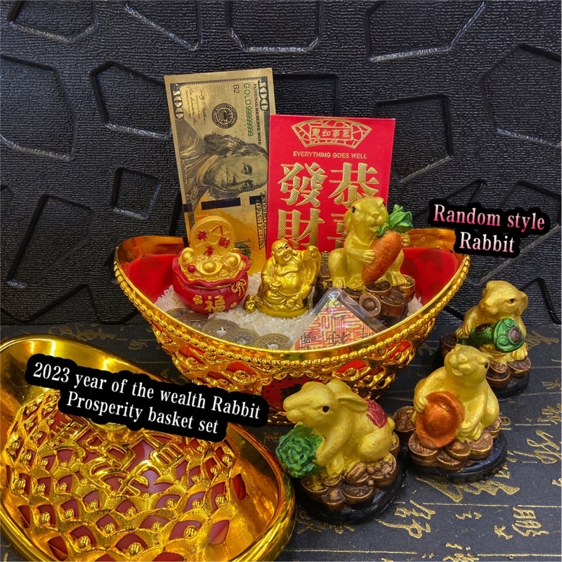 2023 wealth Rabbit prosperity basket set | Shopee Philippines