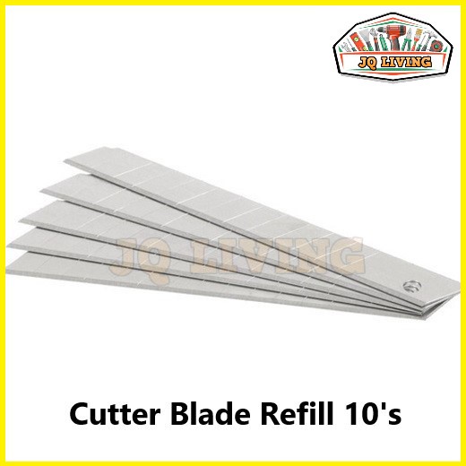 10pcs!!! 18mm Big Heavy Duty Cutter Blade Refill Spare Blade 10's | Shopee Philippines