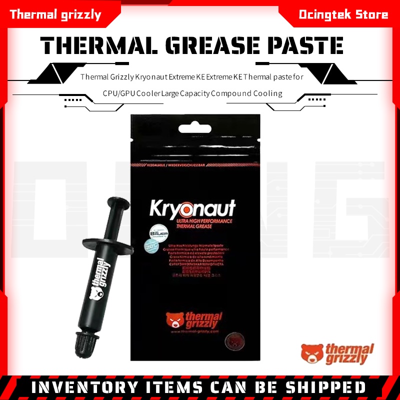 Thermal Grizzly Kryonaut Thermal Grease 12.5W/m.k Computer CPU GPU ...