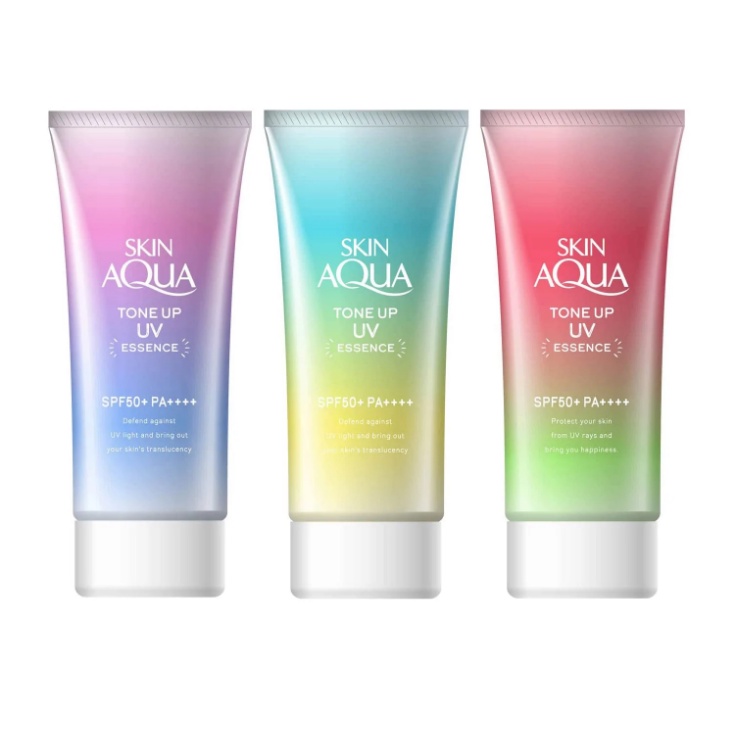 Rohto Skin Aqua Tone Up UV Essence Sunscreen SPF50+ PA+++ New formula 80g | Shopee Philippines