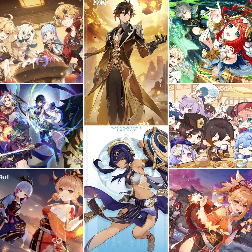 Genshin Impact Characters Posters A4 Size | Shopee Philippines