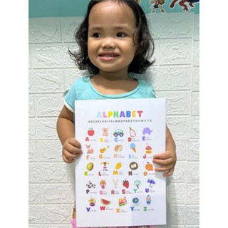 Educational learning materials for kids Laminated A4 Size Chart ALPHABET 125mic | Shopee Philippines
