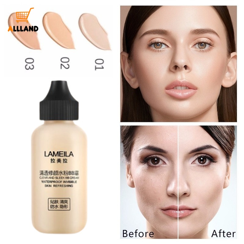 Long Lasting Liquid BB Cream Foundation/ Waterproof Acne Cover Natural ...
