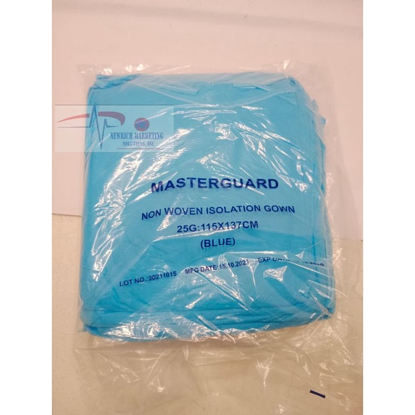 MasterGuard non woven isolation gown. (10pcs/pack) | Shopee Philippines