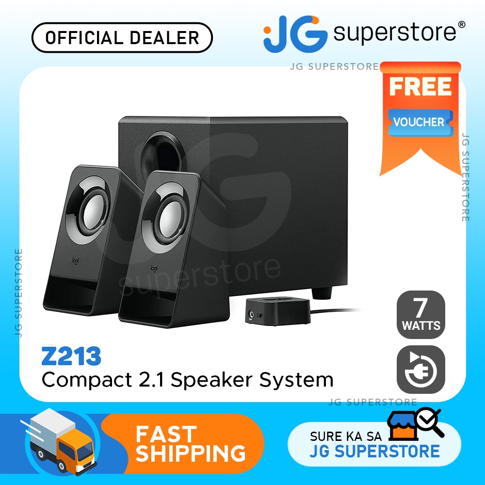 Logitech Z213 Compact 2.1 Speaker System for Computer Desktops and ...