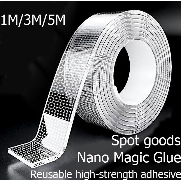 5M Transparent Multifunctional Nano Grid Double Sided Adhesive Super ...