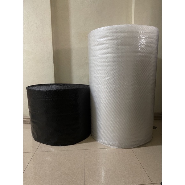ON HAND CLEAR/BLACK BUBBLE WRAP sold per yard | Shopee Philippines