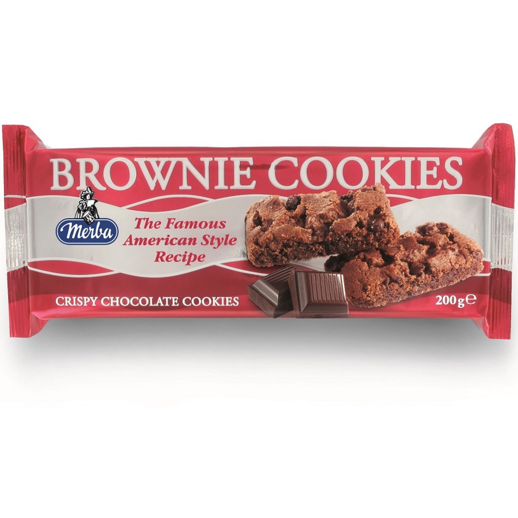 Merba Brownie Cookies Crispy Choco 200g | Shopee Philippines