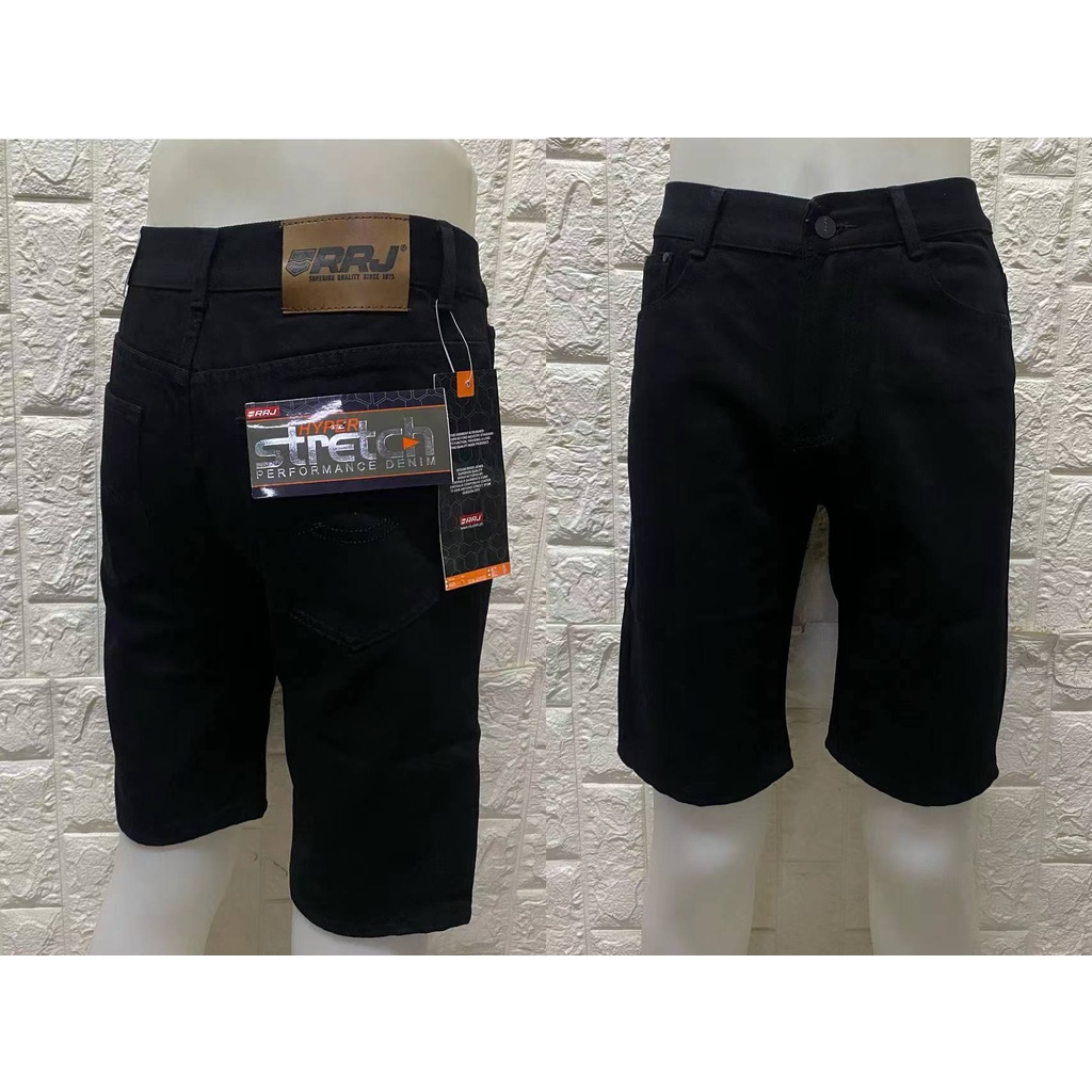 COD RRJ Black short denim maong shorts for mens | Shopee Philippines