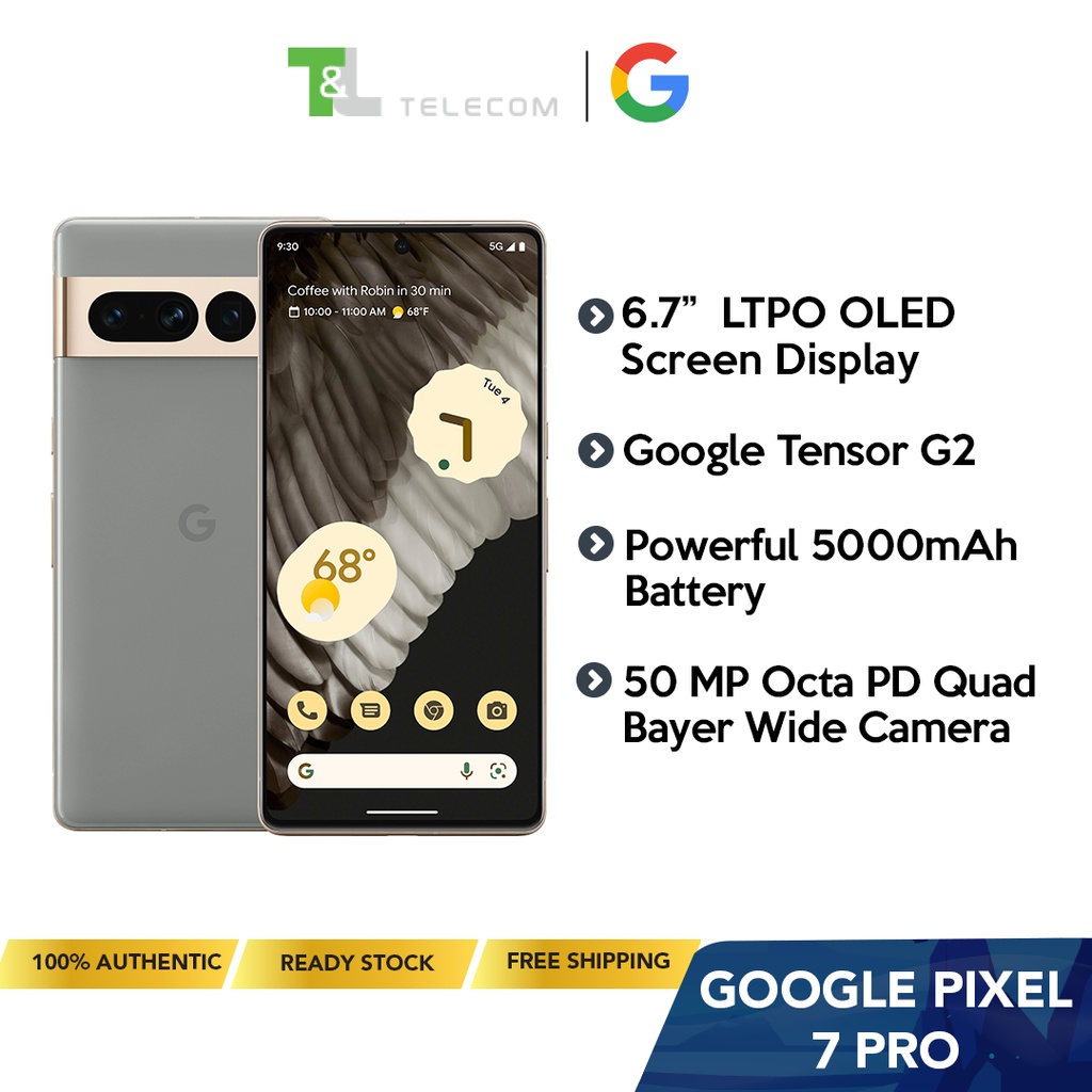 Google Pixel 7 Pro Single SIM + eSIM 128GB/256GB 5G | 6.7" Full Screen ...