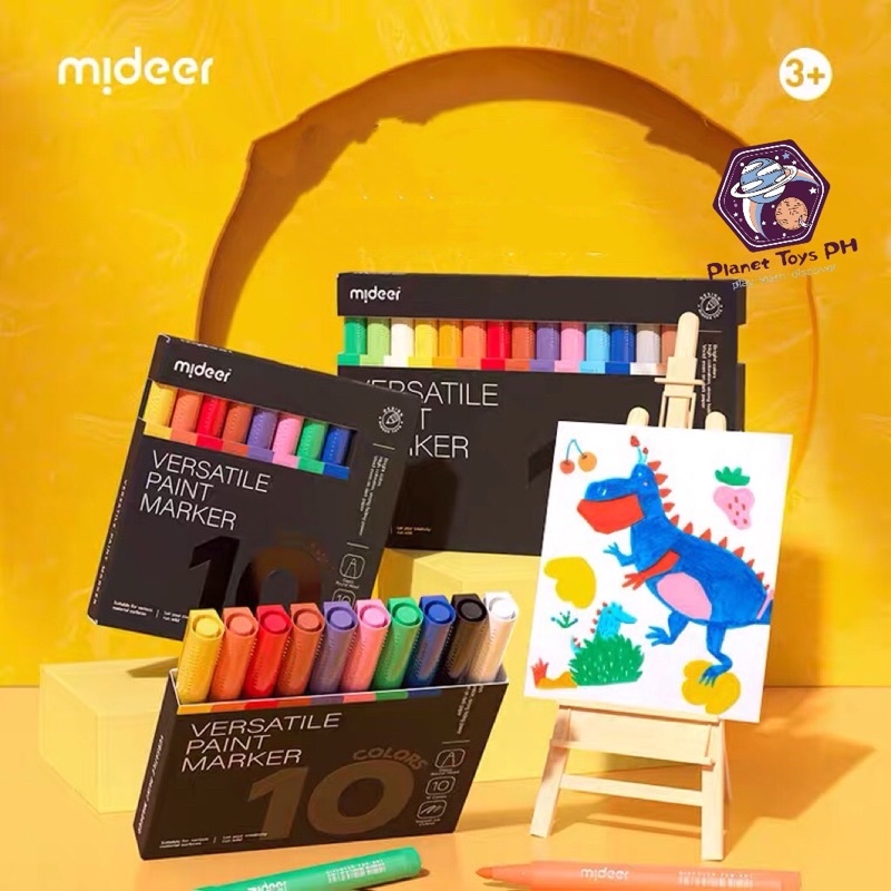 Mideer Versatile Paint Marker 10 and 16 colors do arts on stones woods ...