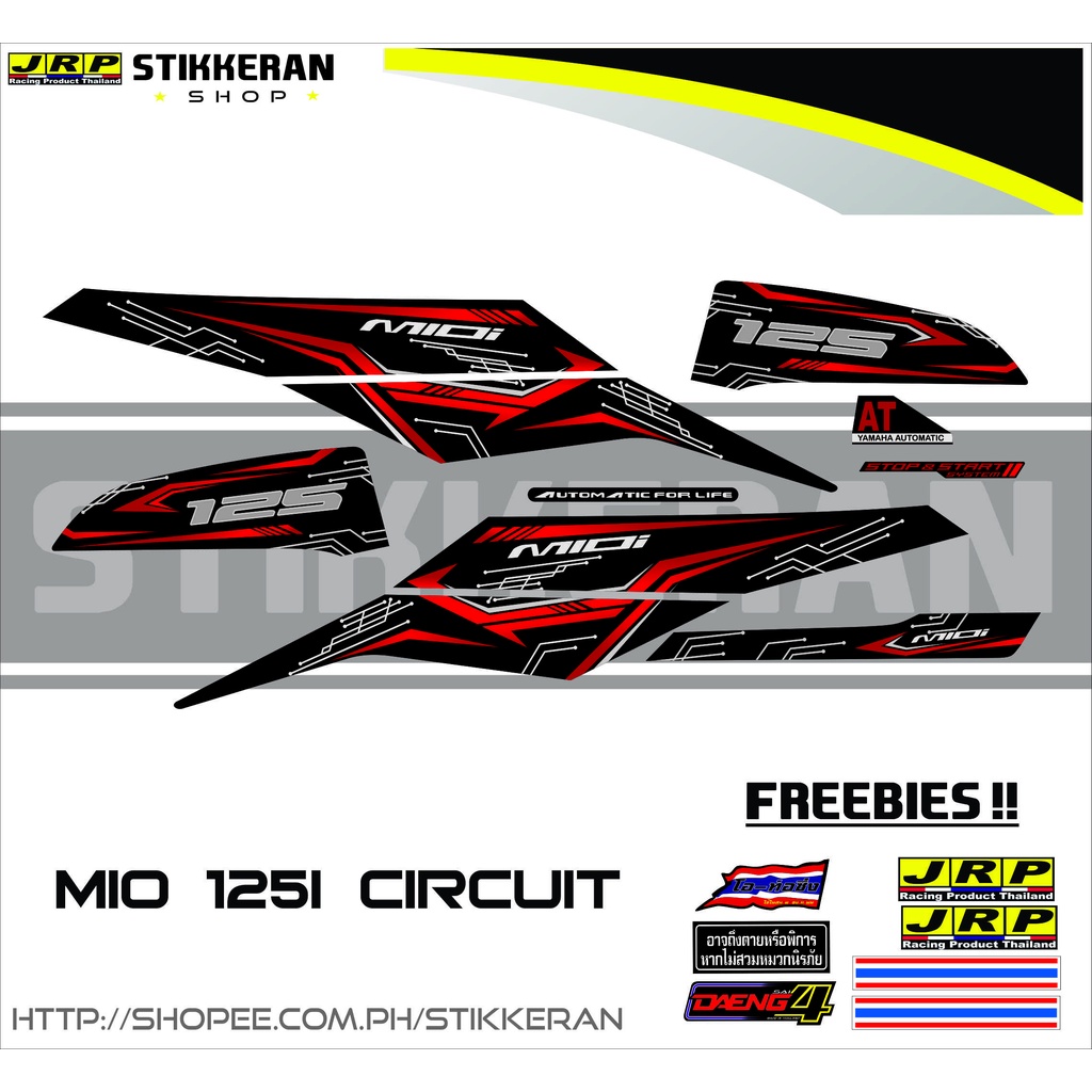 MIO 125 i CIRCUIT MALAYSIAN / THAILAND DECAL | Shopee Philippines