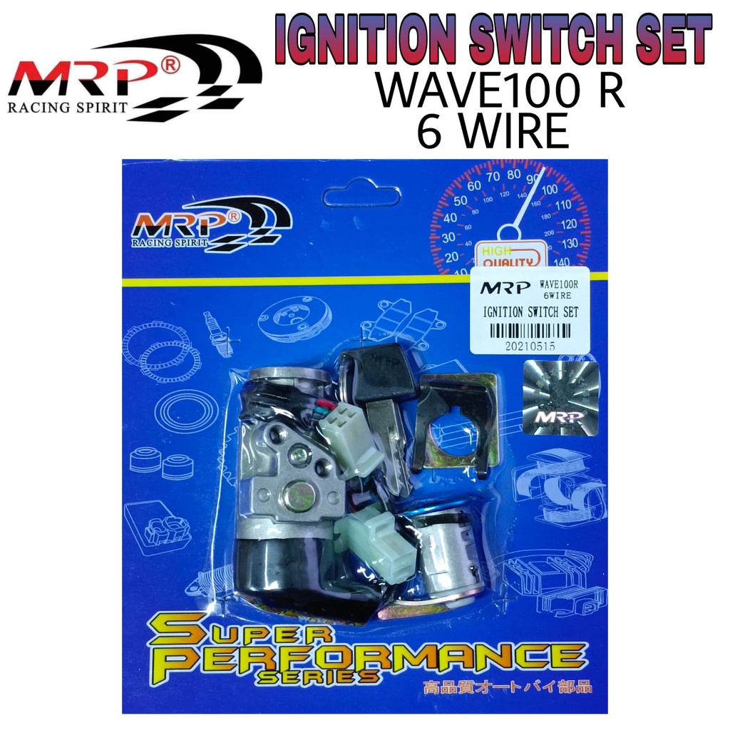 MRP IGNITION SWITCH SET (WAVE100 R) 6 WIRE | Shopee Philippines