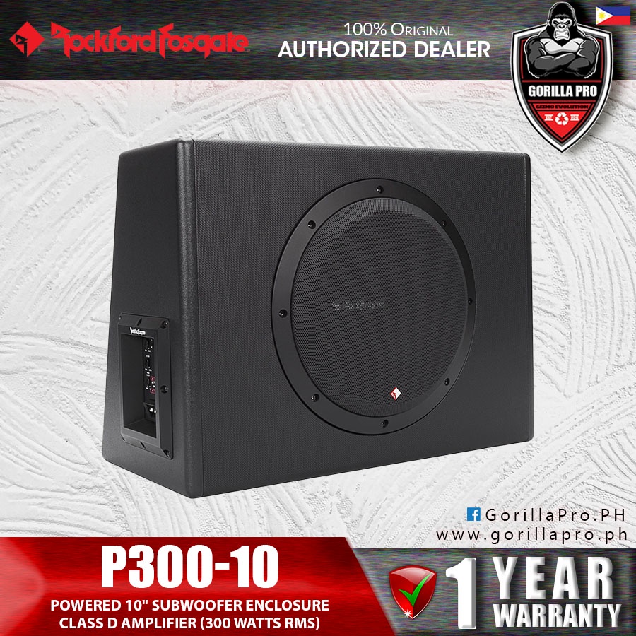 NEW! Rockford Fosgate Punch P300-10 Single 10" subwoofer enclosure with ...