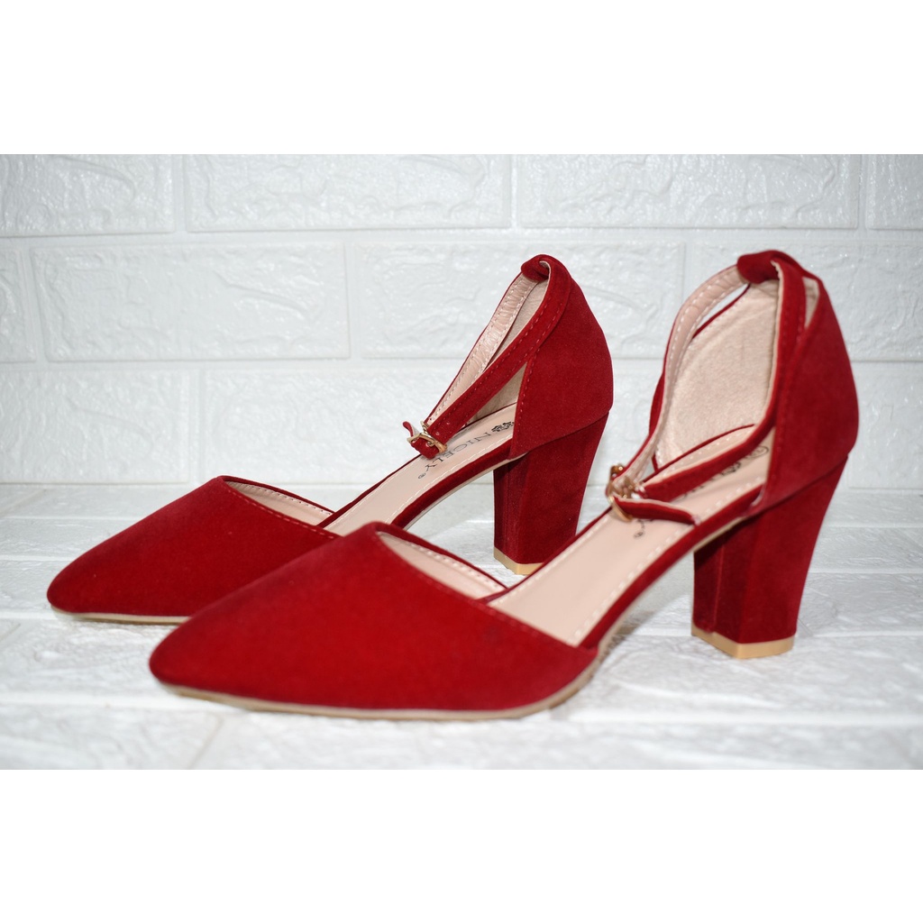 Korean block-heel sandals 2inch gamusa | Shopee Philippines