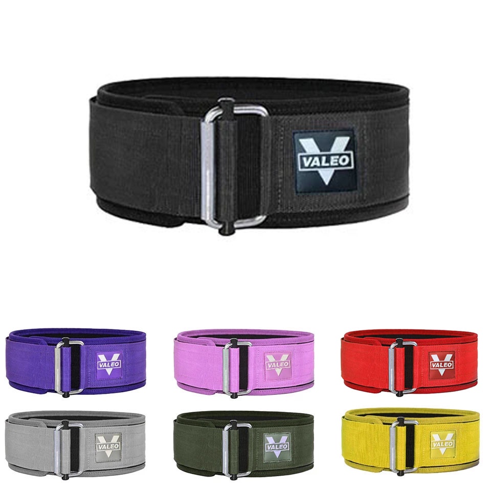 Quick Locking Weightlifting Belt Adjustable Nylon Gym Workout Belts for ...