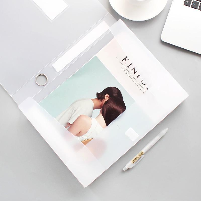 ins Japanese Style File Box Muji Office Supplies Transparent Folder ...
