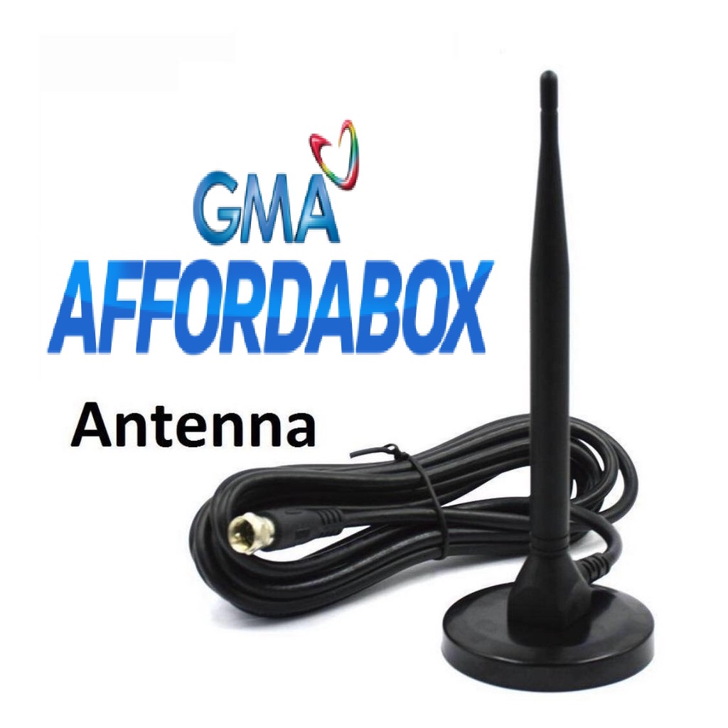 GMA Affordabox Digital Box TV Receiver Antenna 3/5/10 METERS | Shopee ...