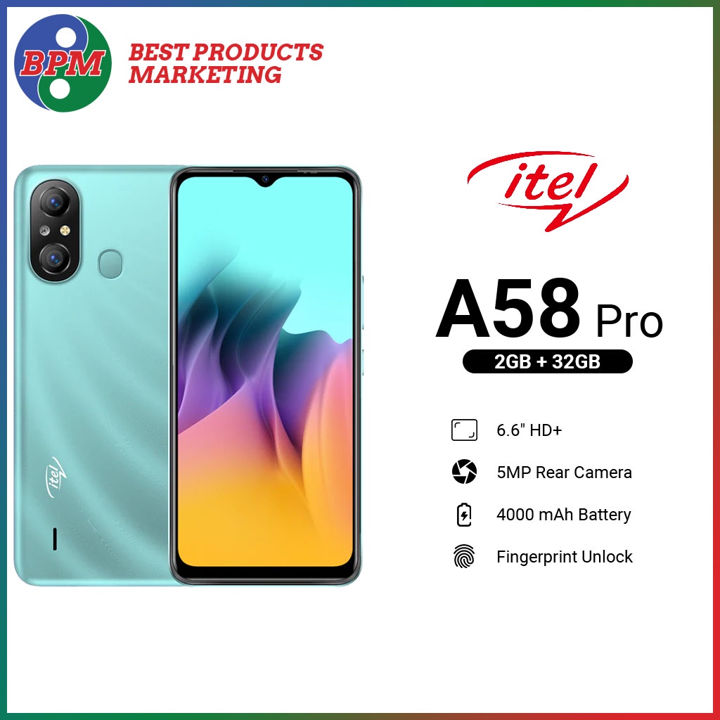 BPM ITEL A58 Pro 2GB + 32GB Brand New Smartphone | Shopee Philippines