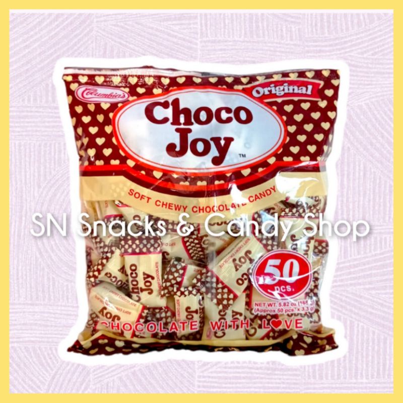 SN: CHOCO JOY SOFT CHEWY CHOCOLATE CANDY 50PCS/165G | Shopee Philippines