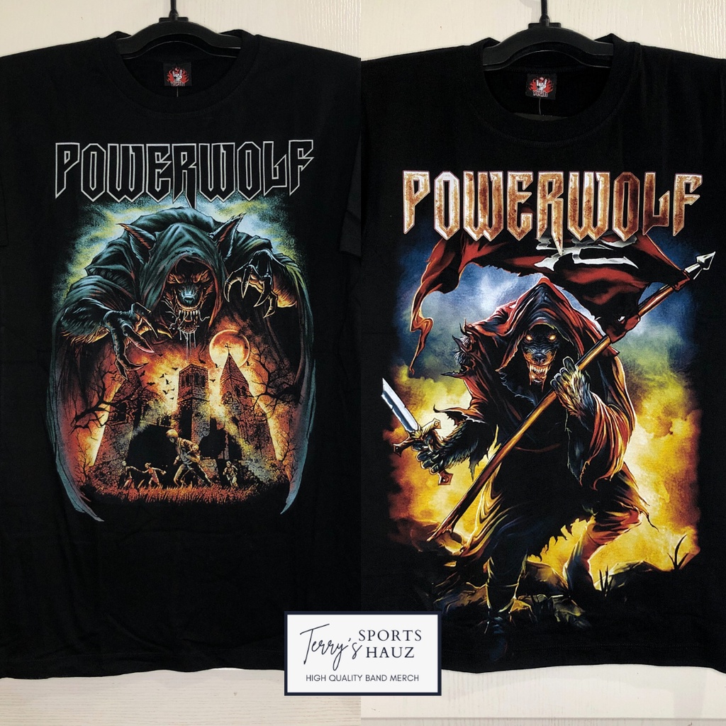 POWERWOLF ROCK YEAH BAND SHIRTS ASSORTED DESIGNS | Shopee Philippines