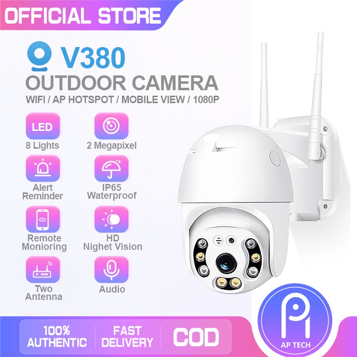 V380 Pro Q8-C Camera Monitor WIFI Indoor Outdoor 1080p HD Dome Camera ...