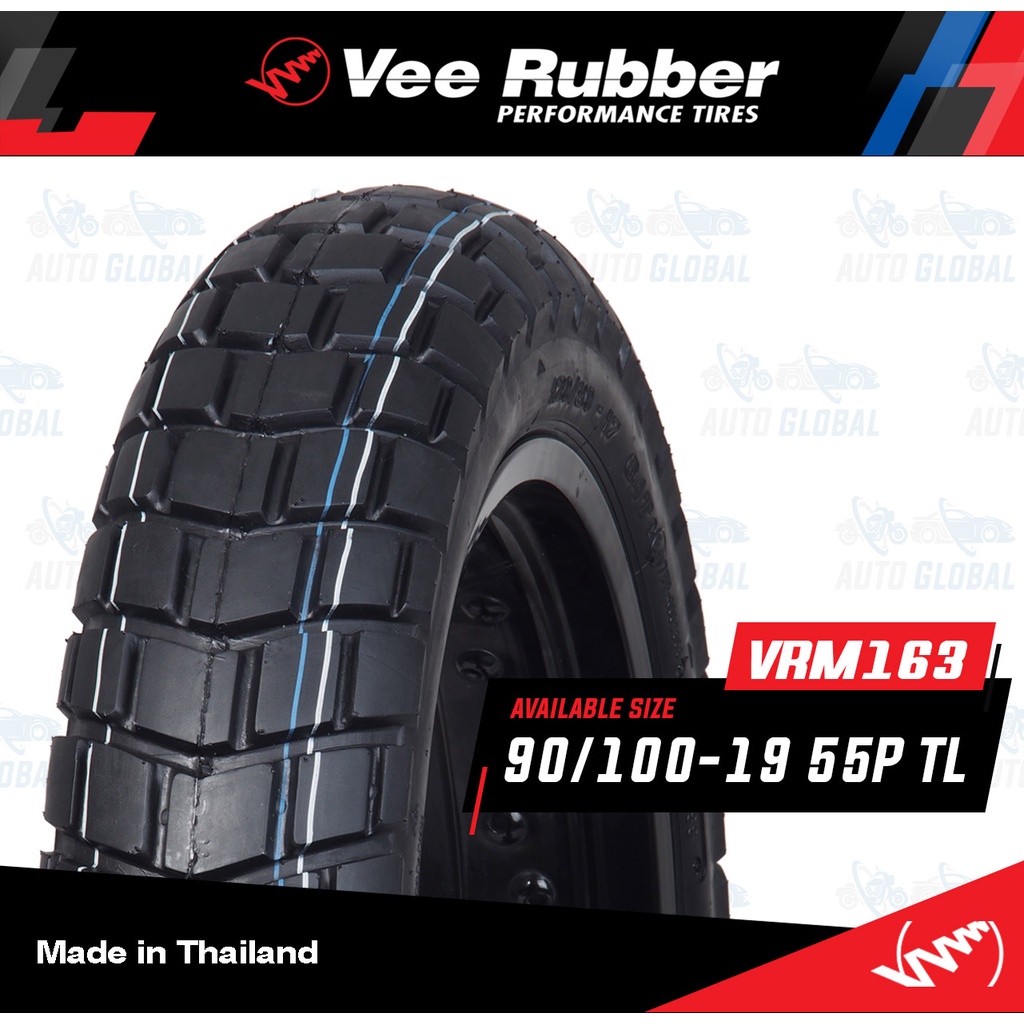 Vee Rubber VRM163 Tubeless or Tubetype Motorcycle Tires Dual Sports ...