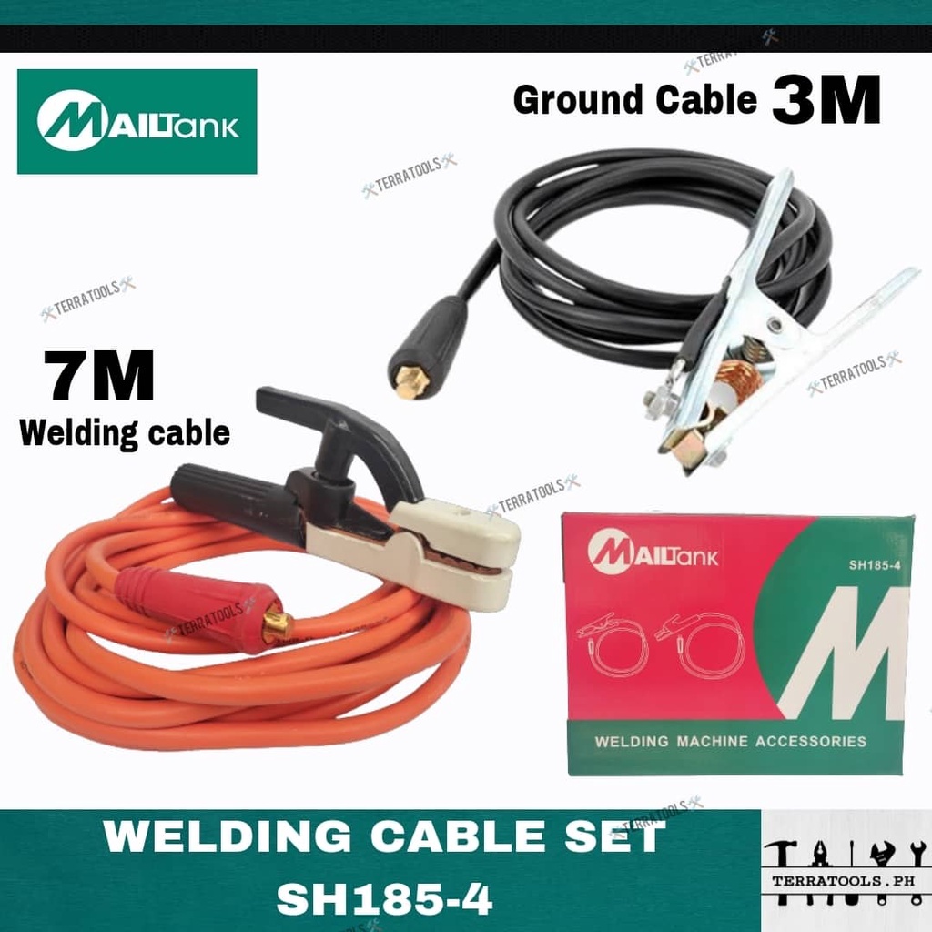 MAILTANK Welding Combo SET 3 Meter Ground Cable Adaptor + 7 Meter ...