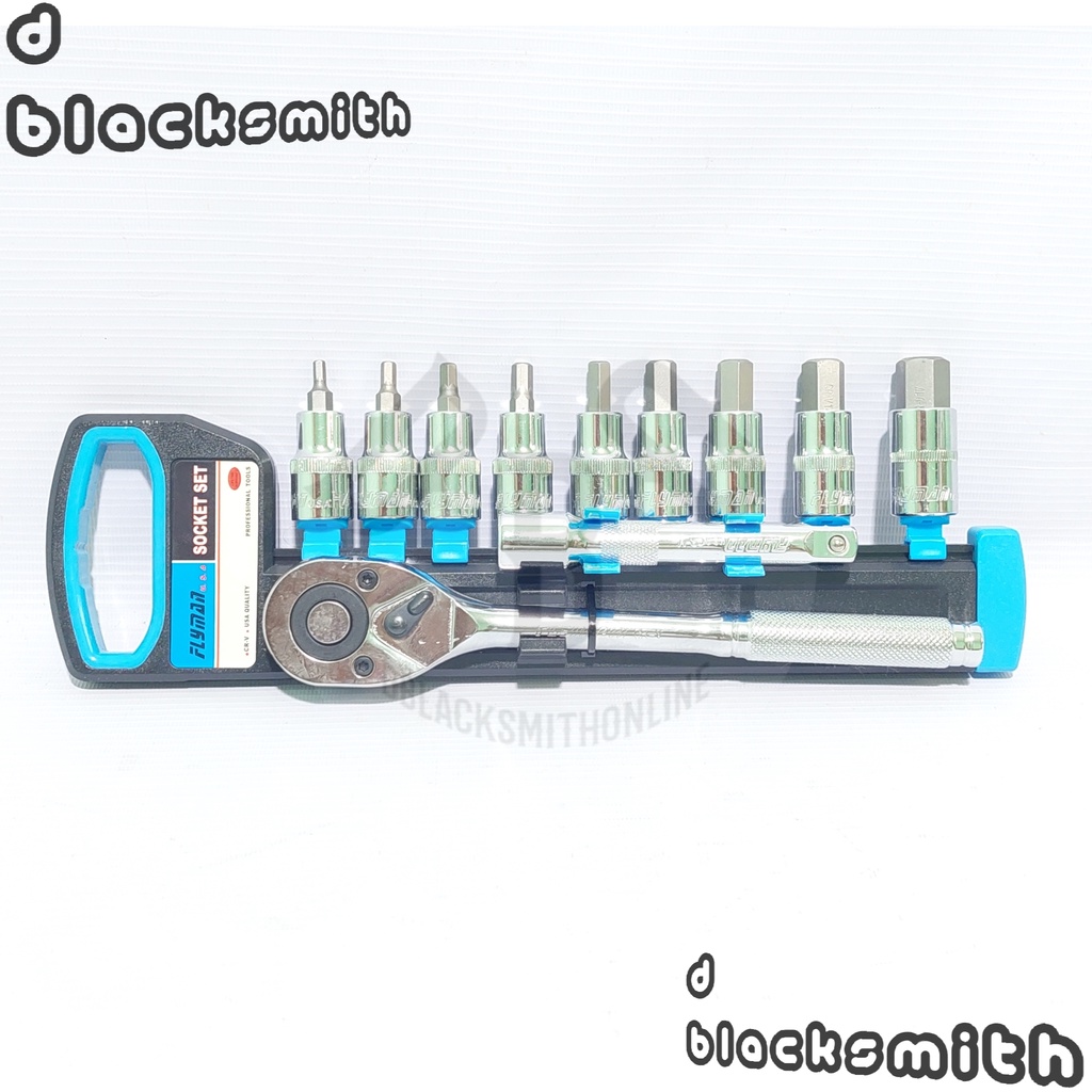 Flyman 12 Pcs. Allen Socket Wrench Set 1/2" Drive (Hex Type) | Shopee ...