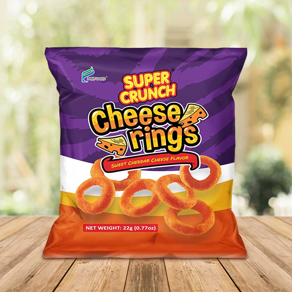 22g Prifood Super Crunch Cheese Ring Sweet Cheddar Cheese | Shopee ...