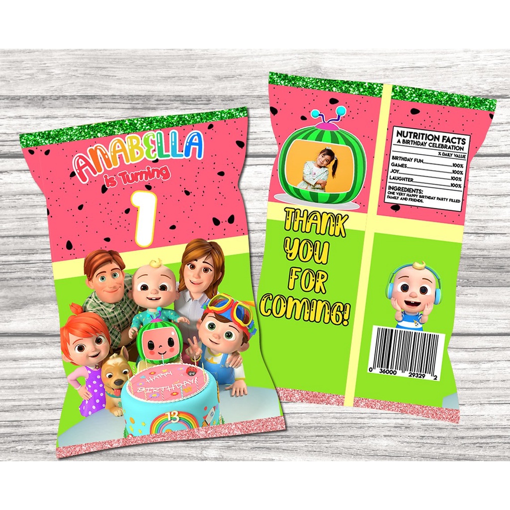 Cocomelon Chip Bags Party Shopee Philippines