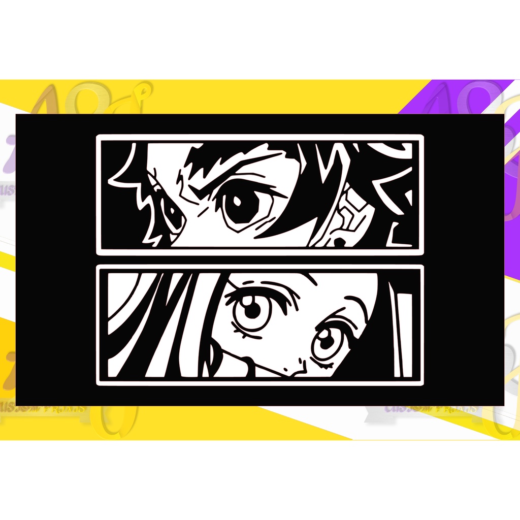 Demon Slayer character vinyl cutout stickers | Shopee Philippines