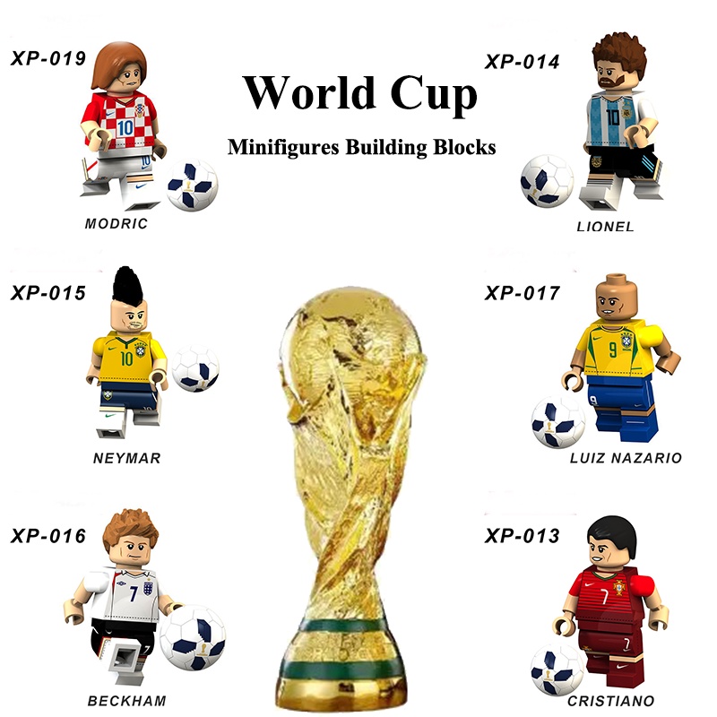 Football Player Messi Compatible Lego Minifigures Building Blocks Toys ...