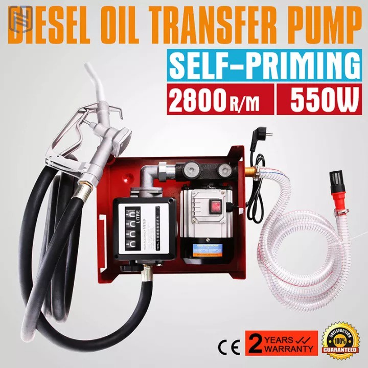 220V 550W Car Electric Fuel Self-Priming Transfer Pump Bio Oil Diesel ...
