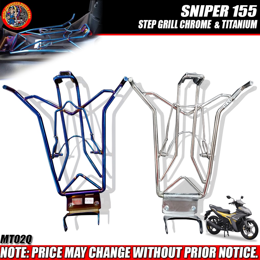 SNIPER 155 STEP GRILL CHROME & TITANIUM (MT02Q) | Shopee Philippines